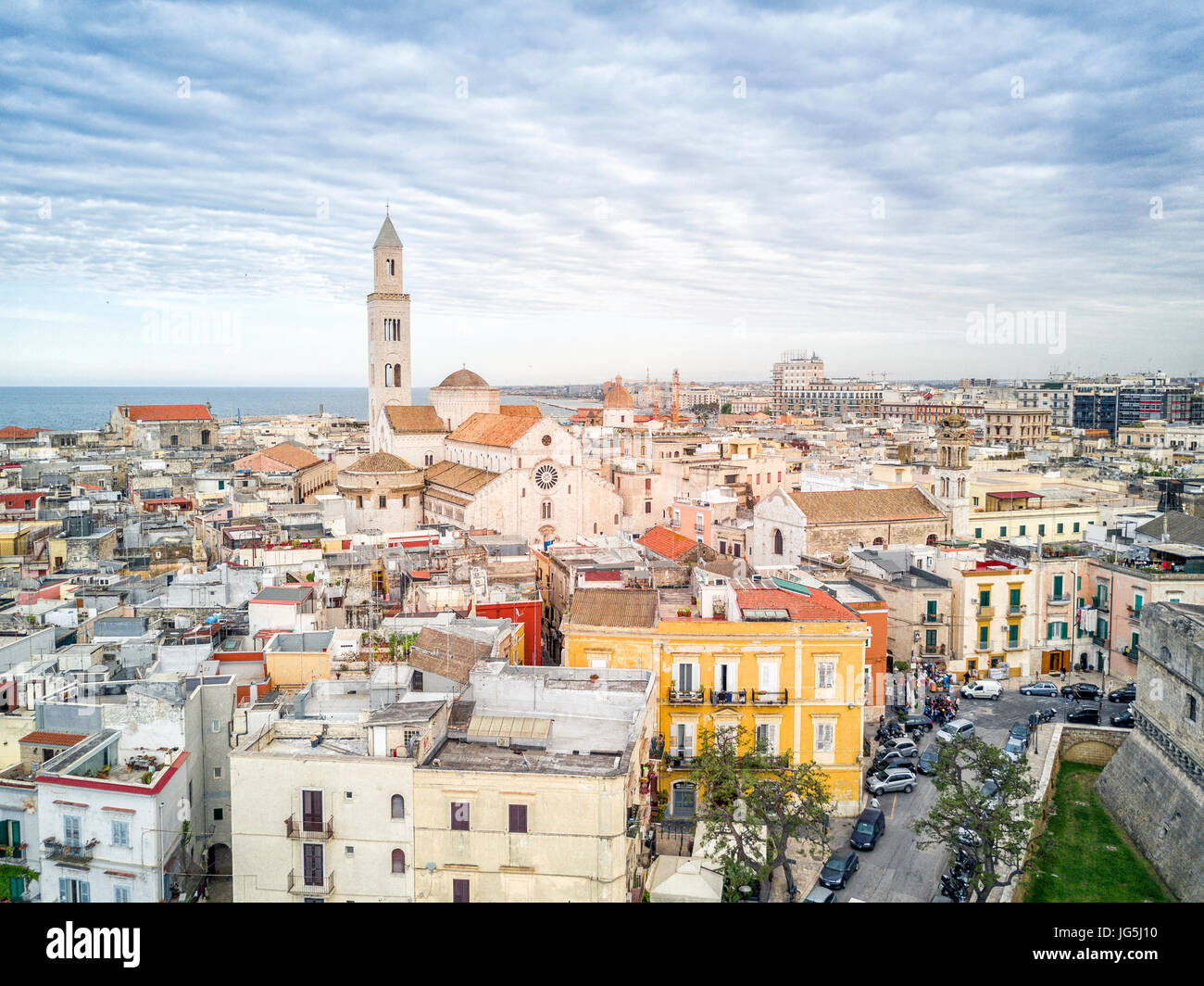 Panoramic view of old town in Bari, Puglia, Italy Stock Photo - Alamy
