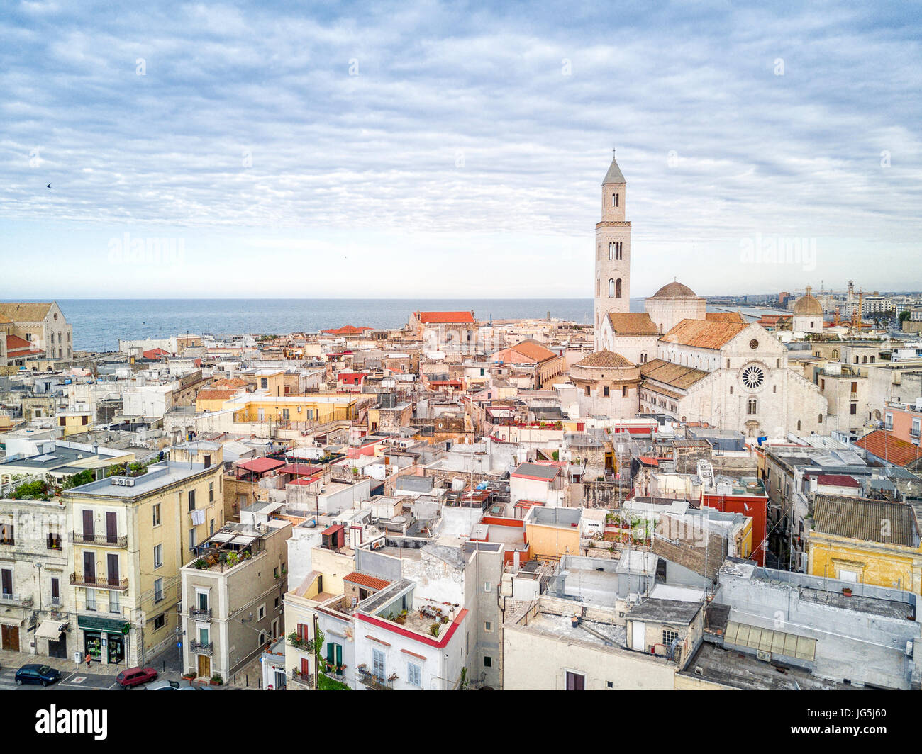 Panoramic view of old town in Bari, Puglia, Italy Stock Photo - Alamy