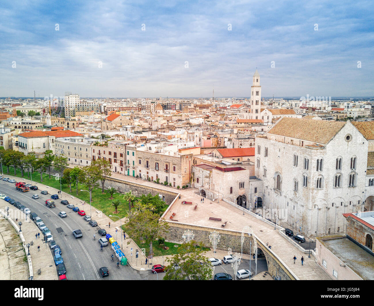 Panoramic view of old town in Bari, Puglia, Italy Stock Photo - Alamy