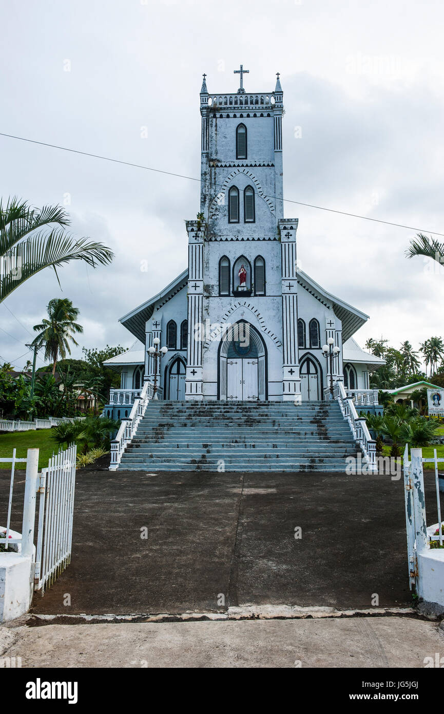 Old colonial church, Upolo, Samoa, South Pacific Stock Photo - Alamy