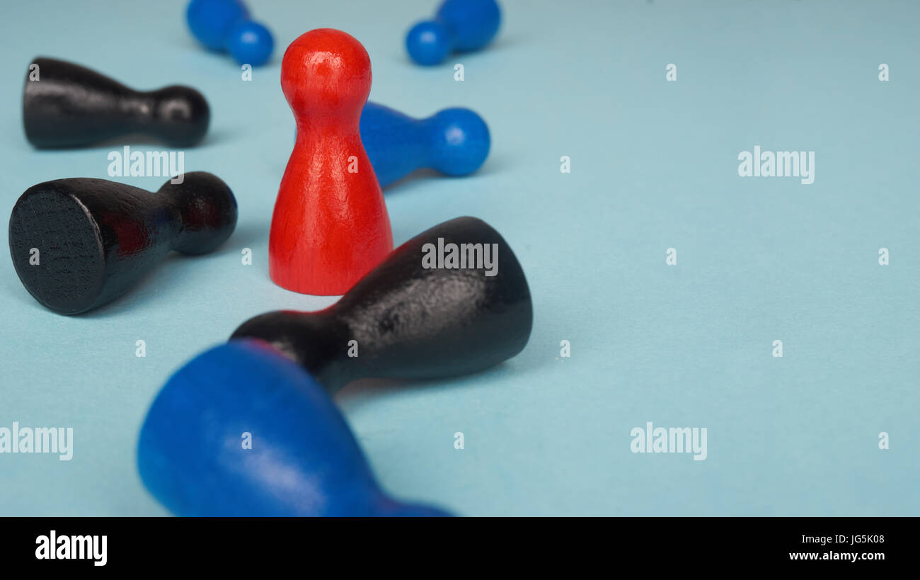 Game figures as a concept for success, competition, challenge and ...