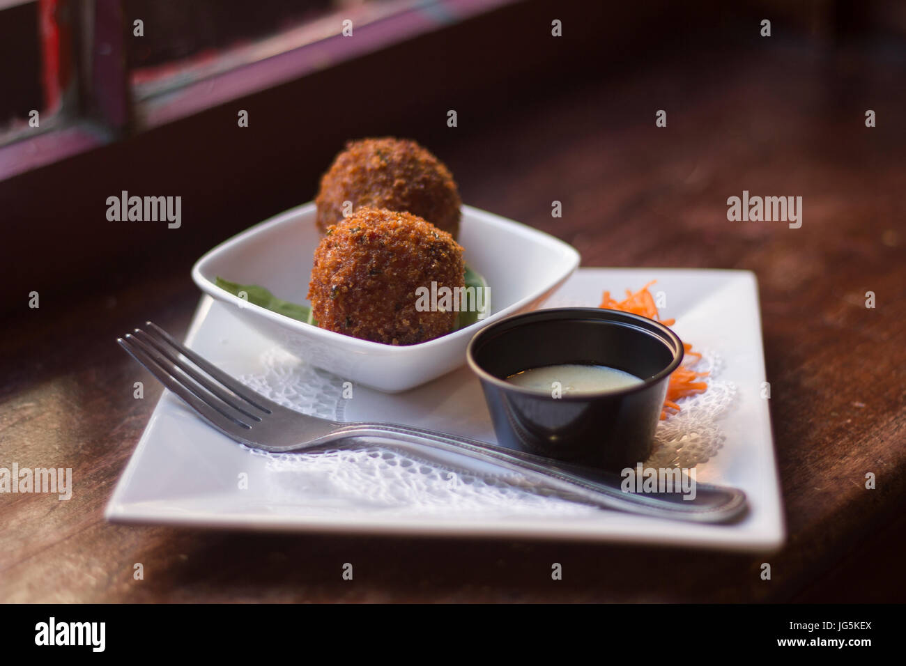 Corned Beef Cannon Balls Stock Photo - Alamy