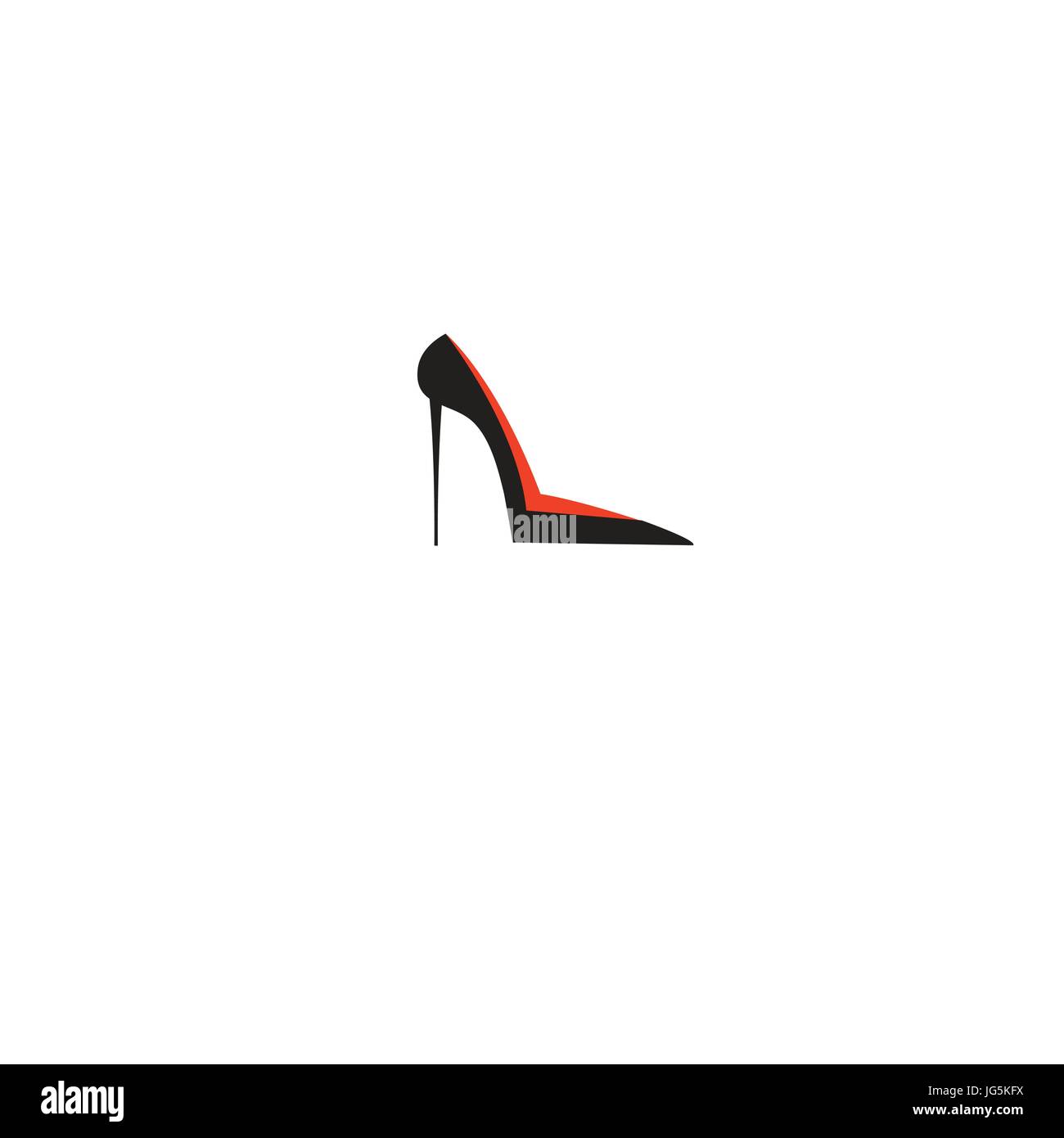 Vector shoe female sign isolated on white background Stock Vector Image ...