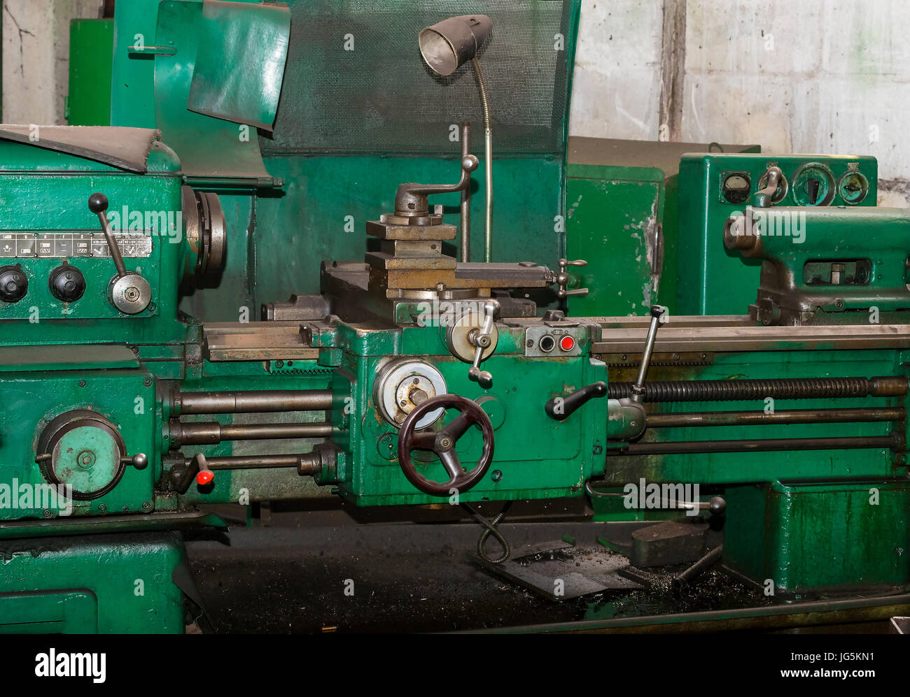 Metalworking machines working mechanisms are shot close-up Stock Photo ...
