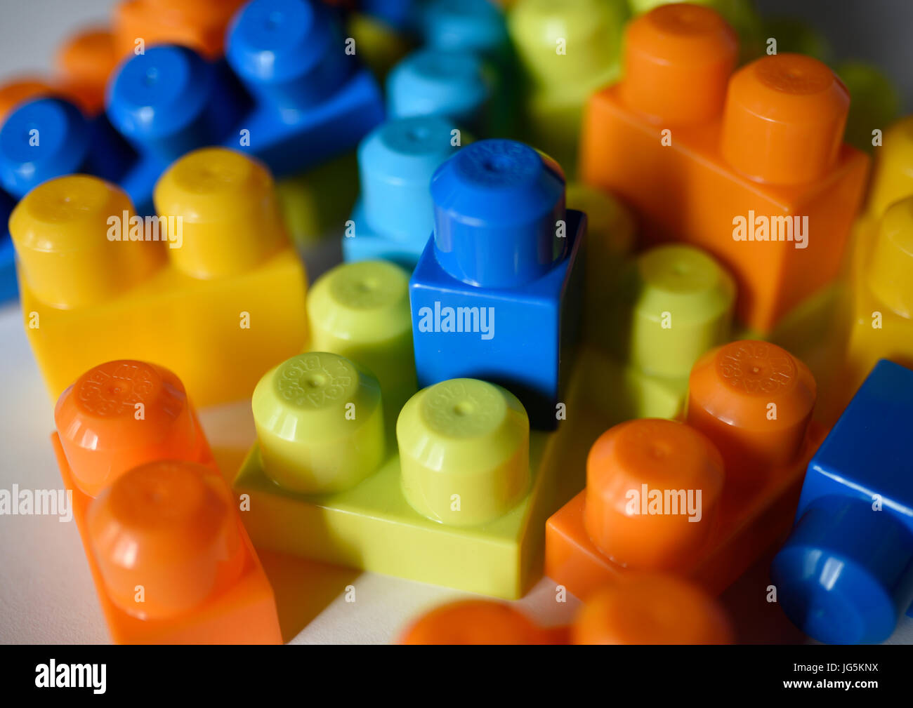 Orange plastic blocks hi-res stock photography and images - Alamy