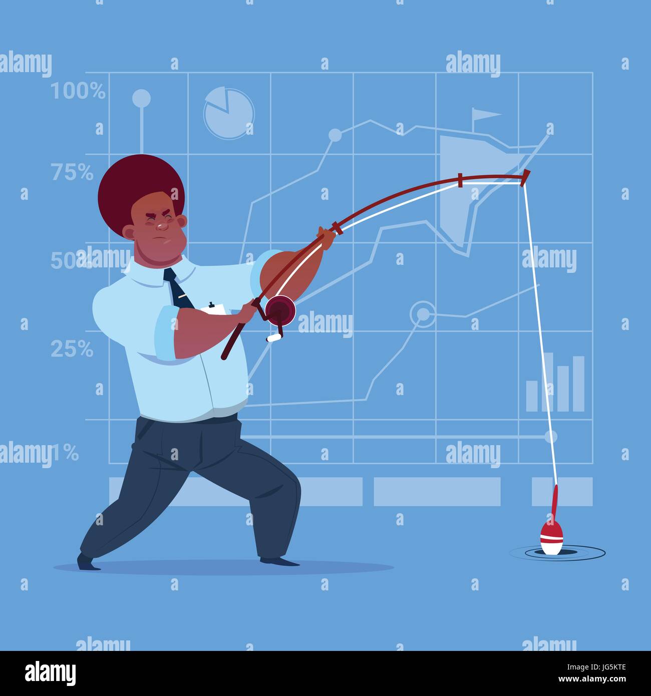 African american men fishing Stock Vector Images - Alamy