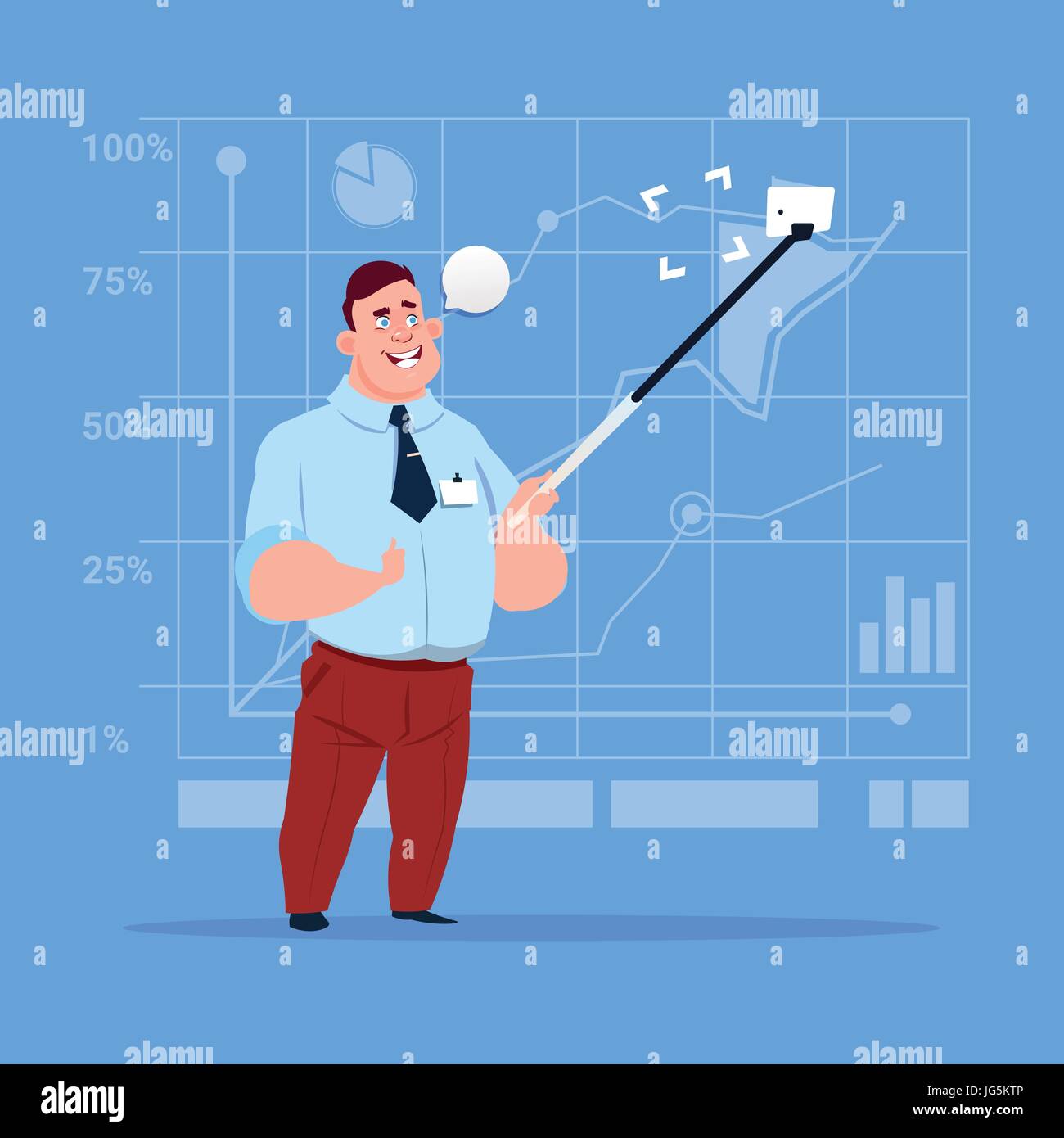 Vector cartoon stick man smart hi-res stock photography and images - Alamy