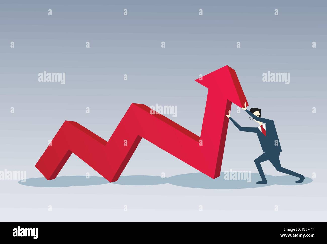 Business cartoon successful sales growth Stock Vector Images - Alamy