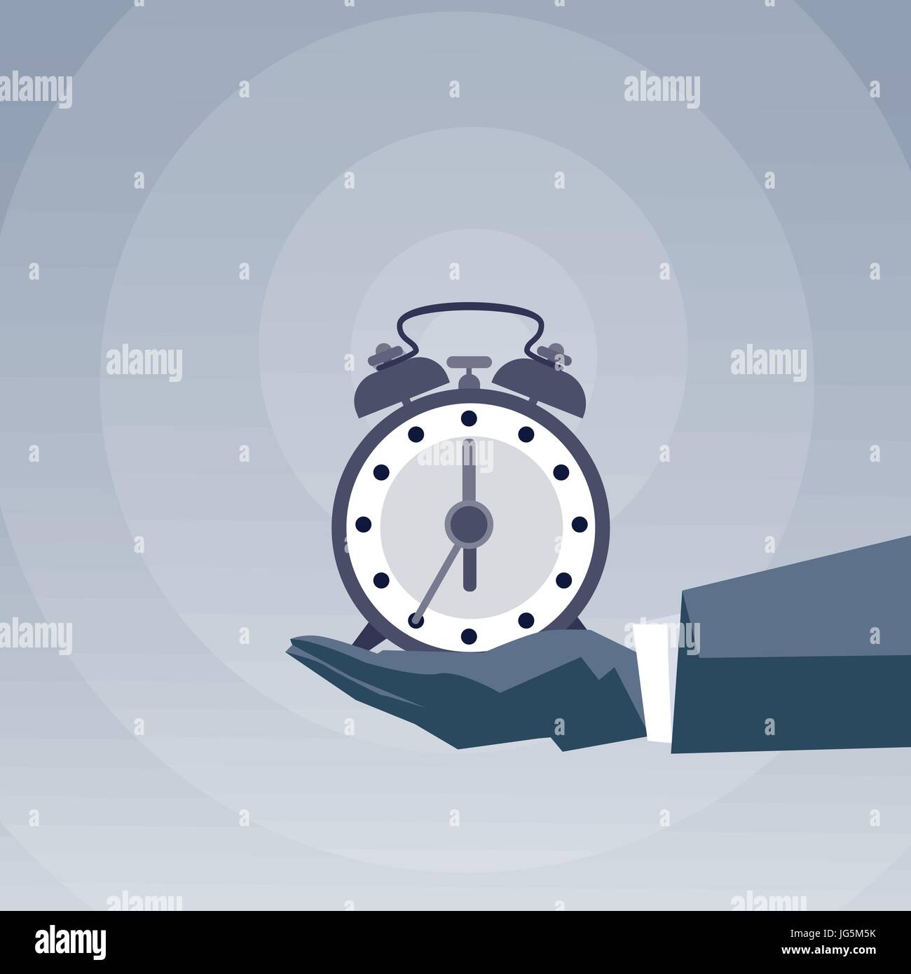 Business Man Hand Hold With Alarm Clock Deadline Time Management ...