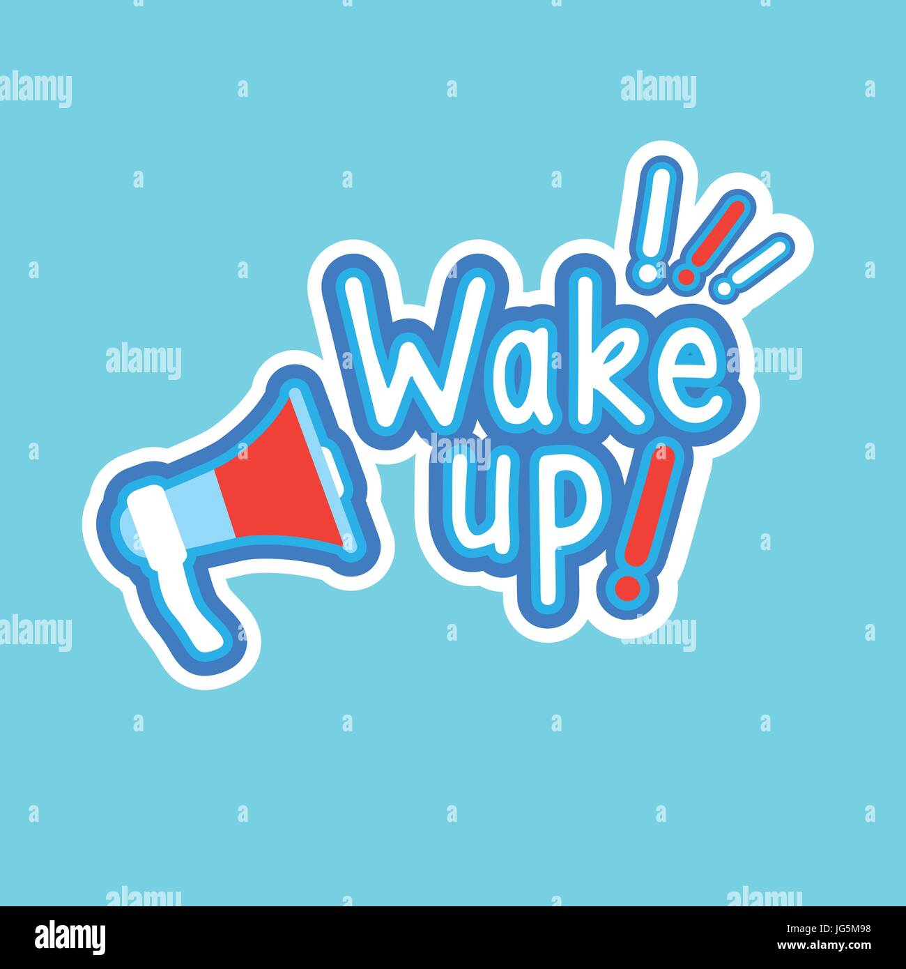 Wake up word Stock Vector Images - Alamy