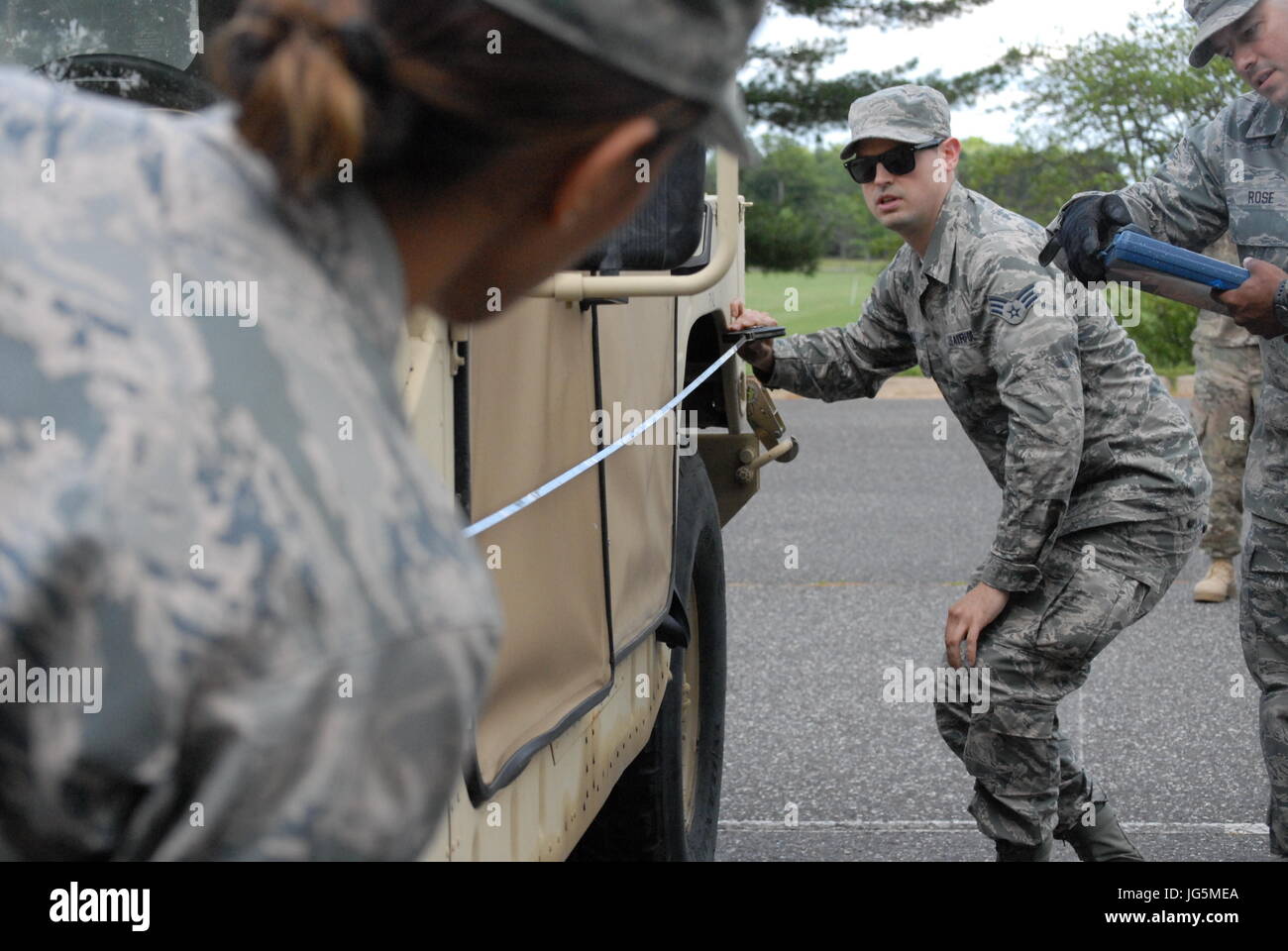 Soldiers from the 851st Trailer Transfer Point Detachment of the Army ...