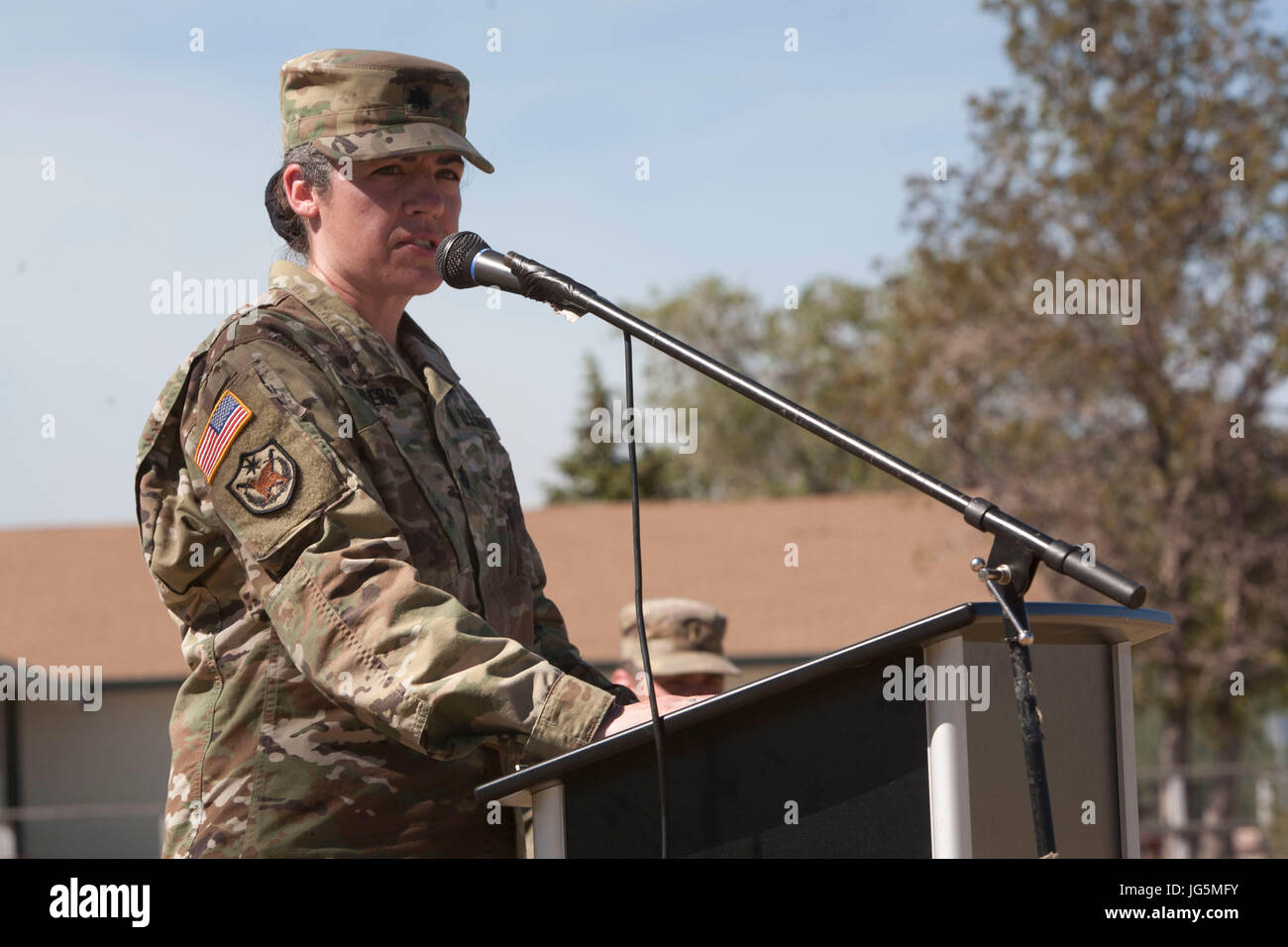 Arizona Army National Guard Lt. Col. Margaret E. Bielenberg, outgoing ...