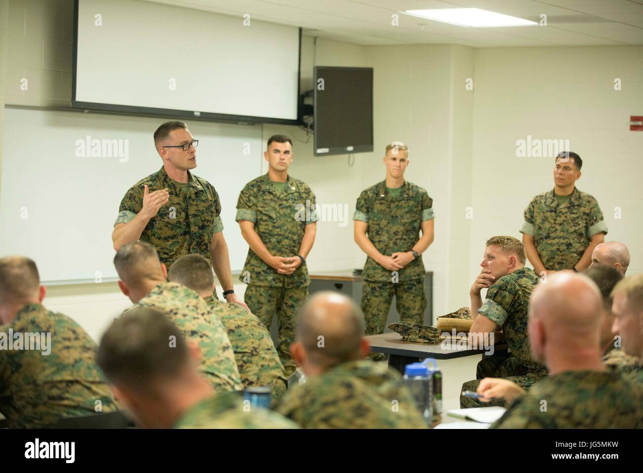 U.S. Marine Corps Major Matthew M. Newman, operations officer, with 2nd ...