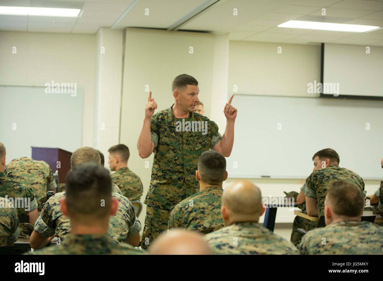 U.S. Marine Corps Sgt. Maj. Daniel A. Headrick, battalion Sergeant ...