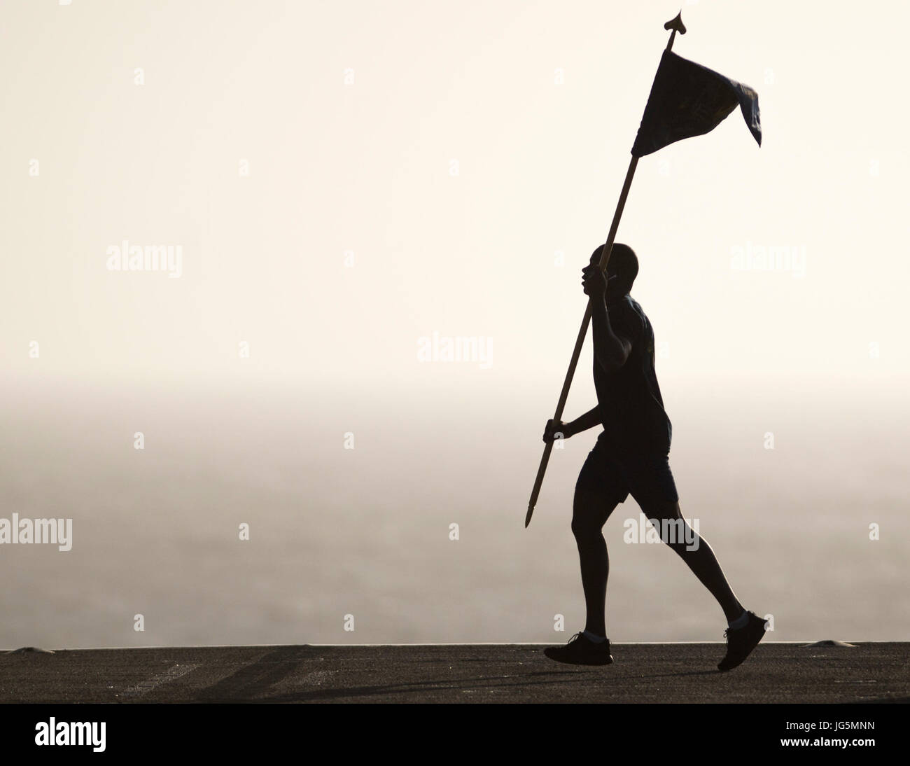 A logistics specialist carried the CPO 365 Phase 1 guideon on the ...