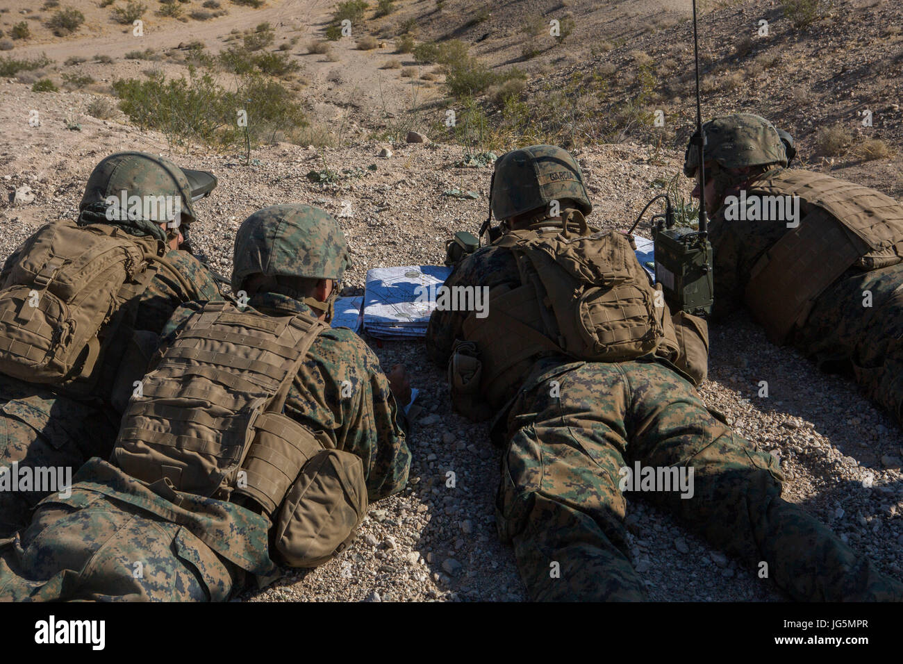 U.S. Marines with Fire Support Team, Echo Company, 2nd Battalion, 24th ...