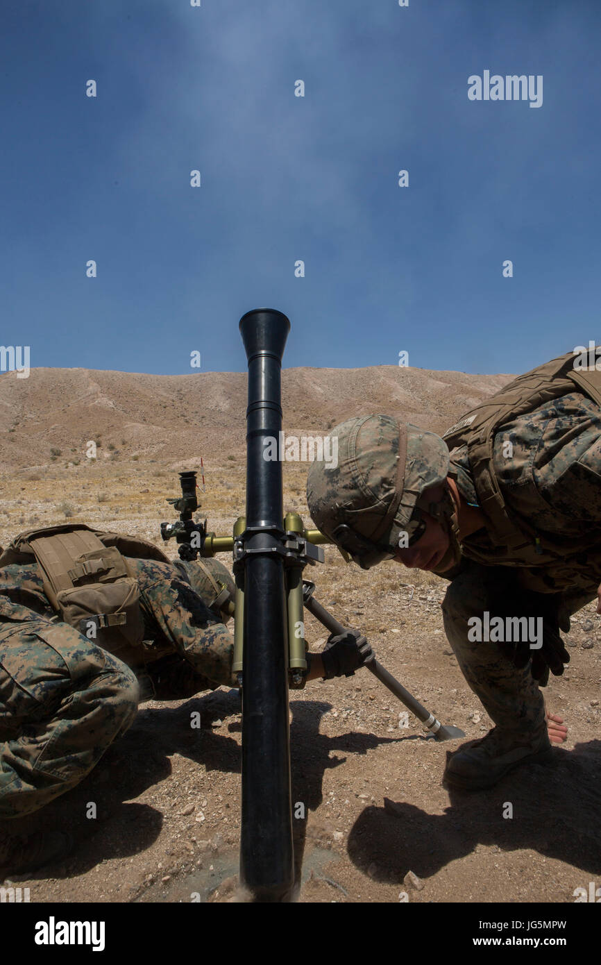 Marines from 2nd Battalion, 24th Marine Regiment conduct fire support ...
