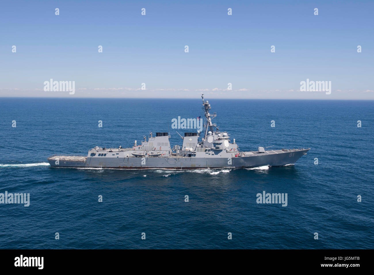 USS Winston S. Churchill (DDG 81), an Arleigh Burke-class guided ...