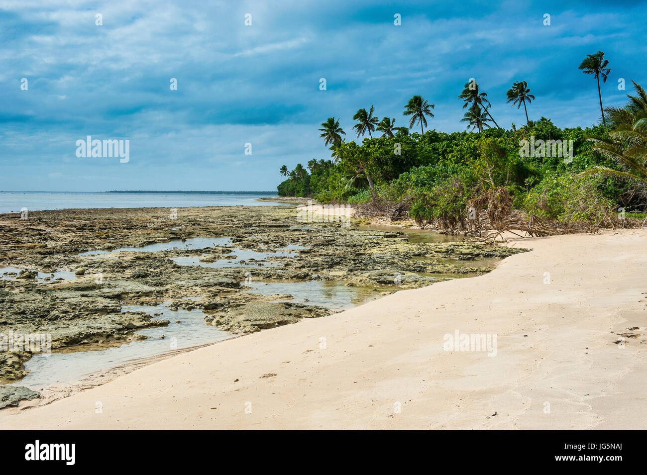 White sand beach on Ha apai, Ha´apai, islands, Tonga, South Pacific ...
