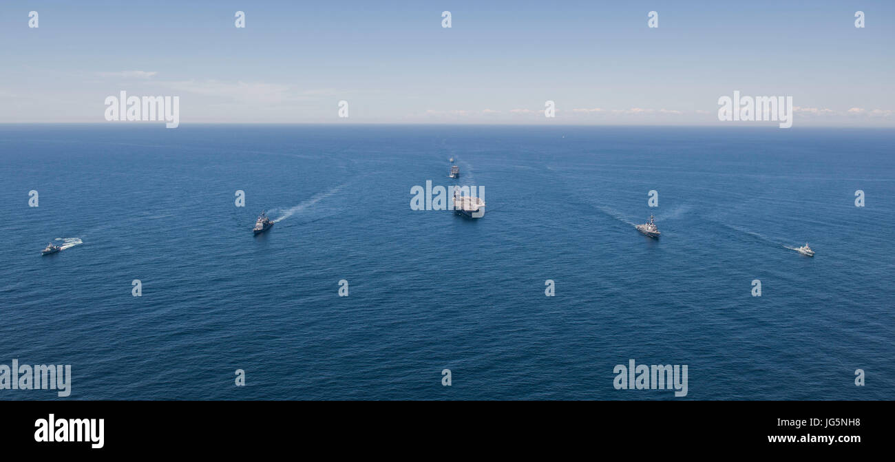 170627-N-TJ319-441 ATLANTIC OCEAN (June 27, 2017) The aircraft carrier ...