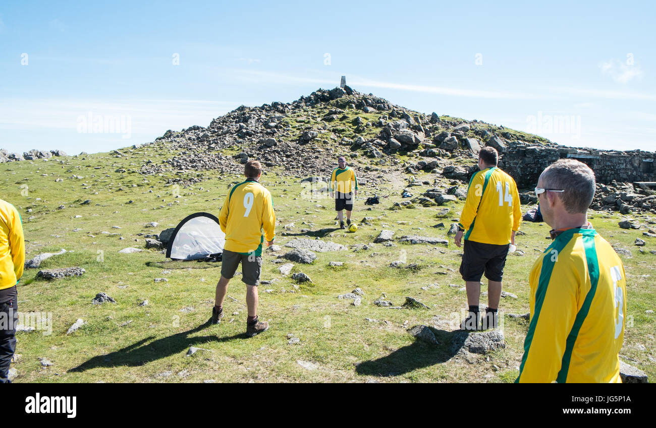 Cadair Idris, football,match,game,charity,summit,of,Cader,Cadair,Idris ...