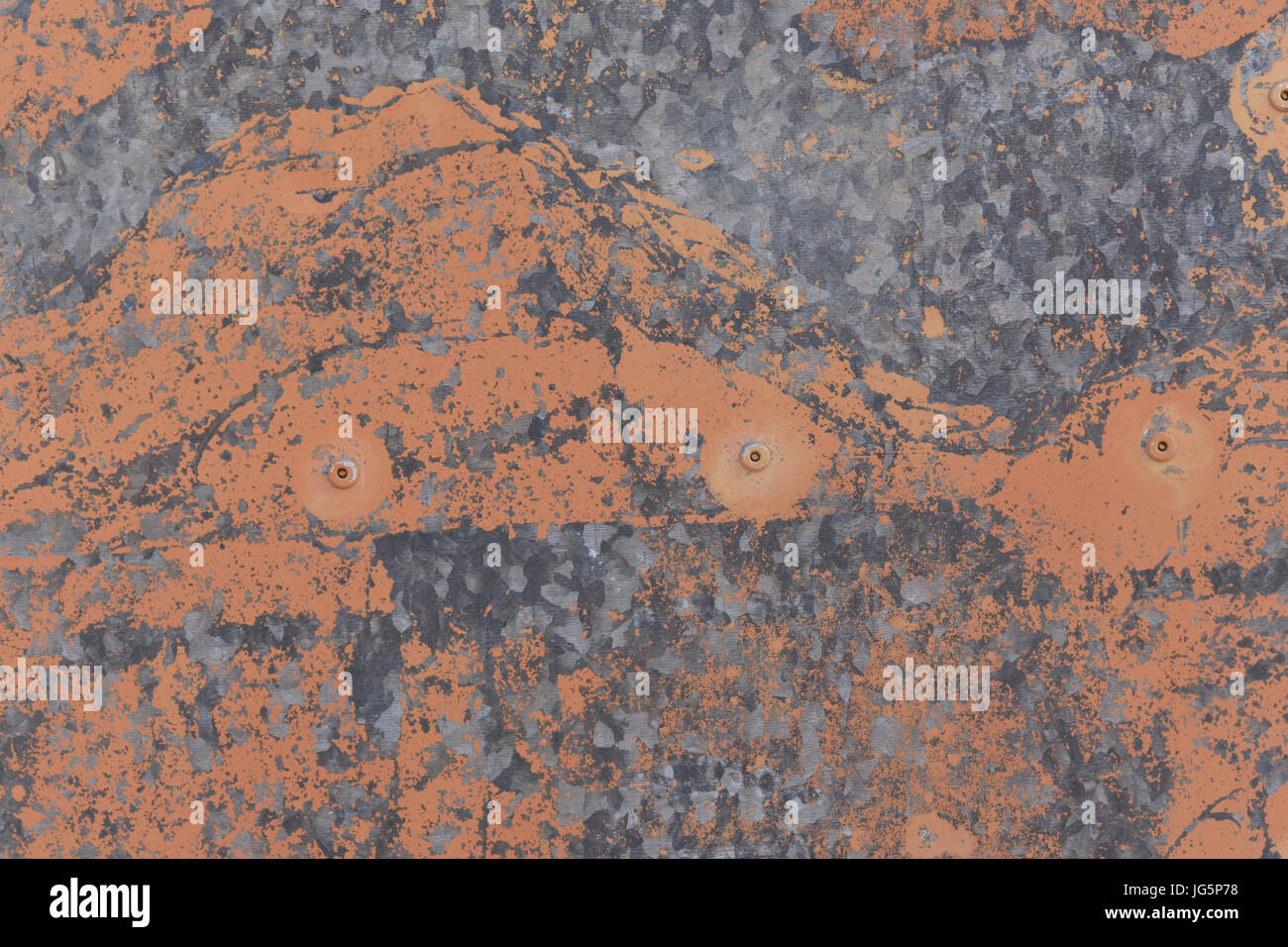 Flaking paint on galvanized metal Stock Photo - Alamy