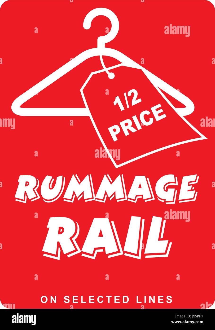 Coat hanger rummage rail vector graphic logo icon Stock Vector Image ...