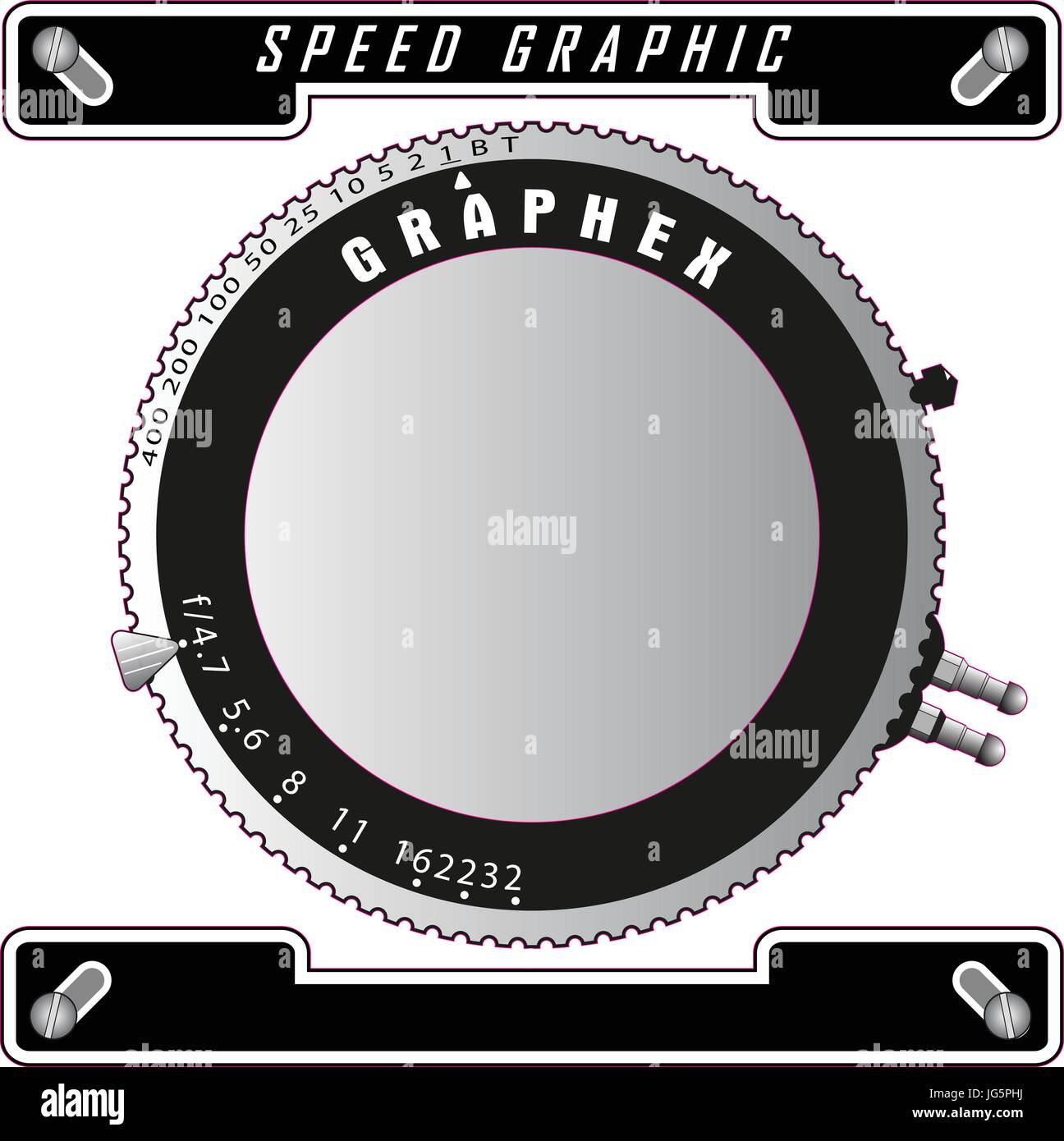 Speed graphic camera vintage template graphex Stock Vector Image & Art ...
