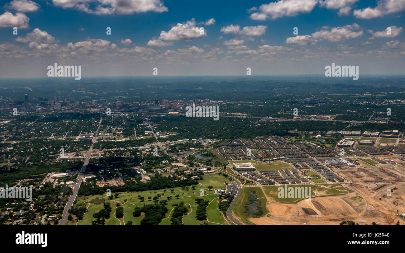 Aerial View of Downtown Austin, TX Stock Photo - Alamy