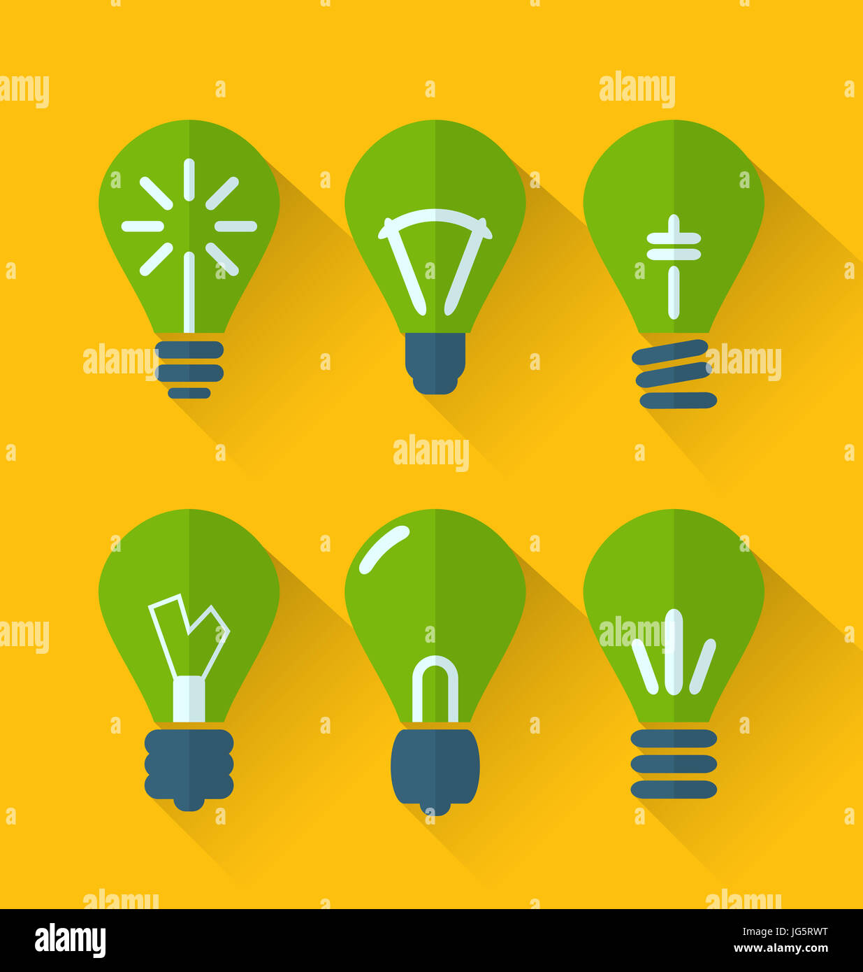 Illustration icon set process of generating ideas to solve problems ...