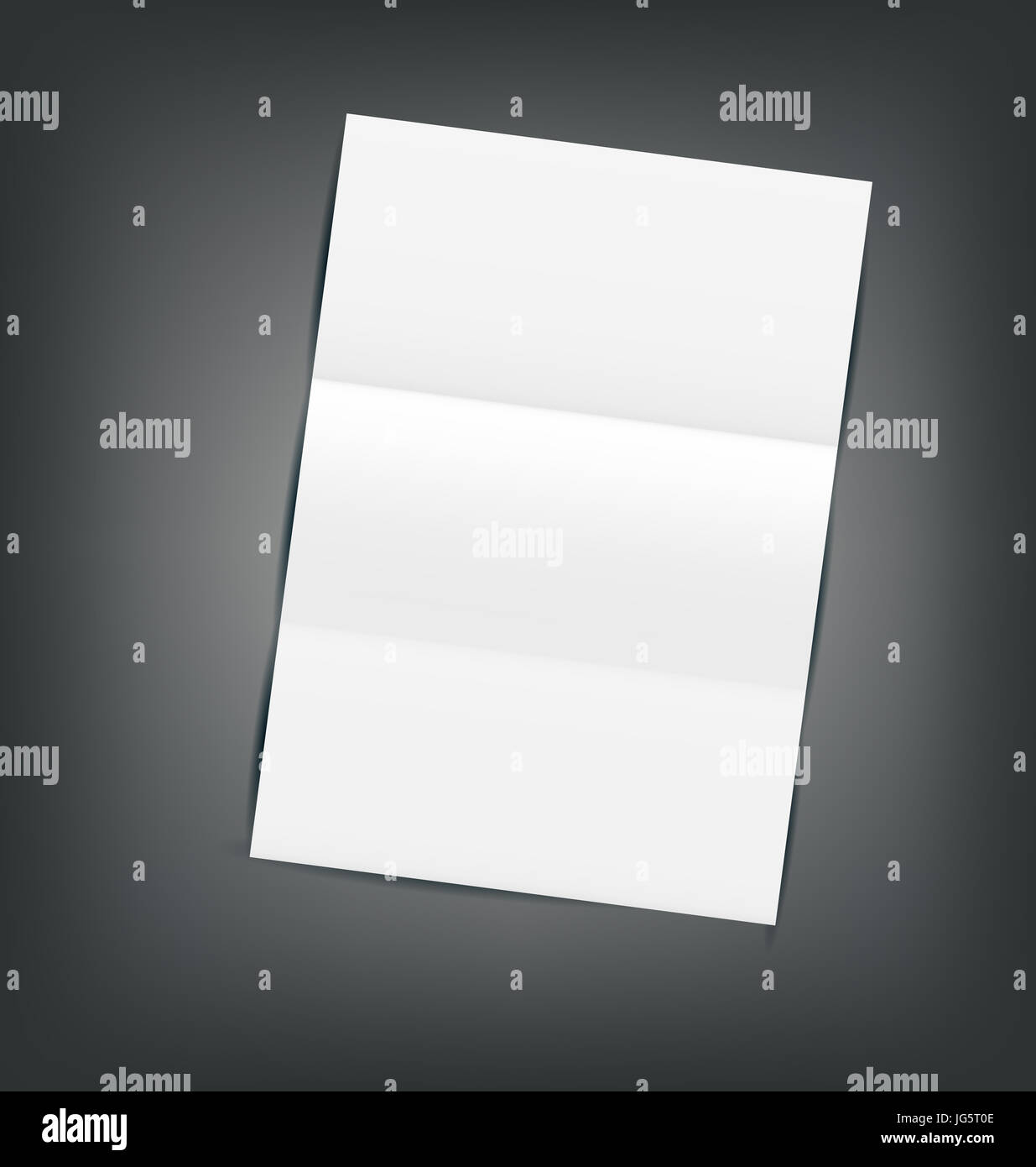 Illustration Empty Paper Sheet with Shadows, on gray background Stock ...