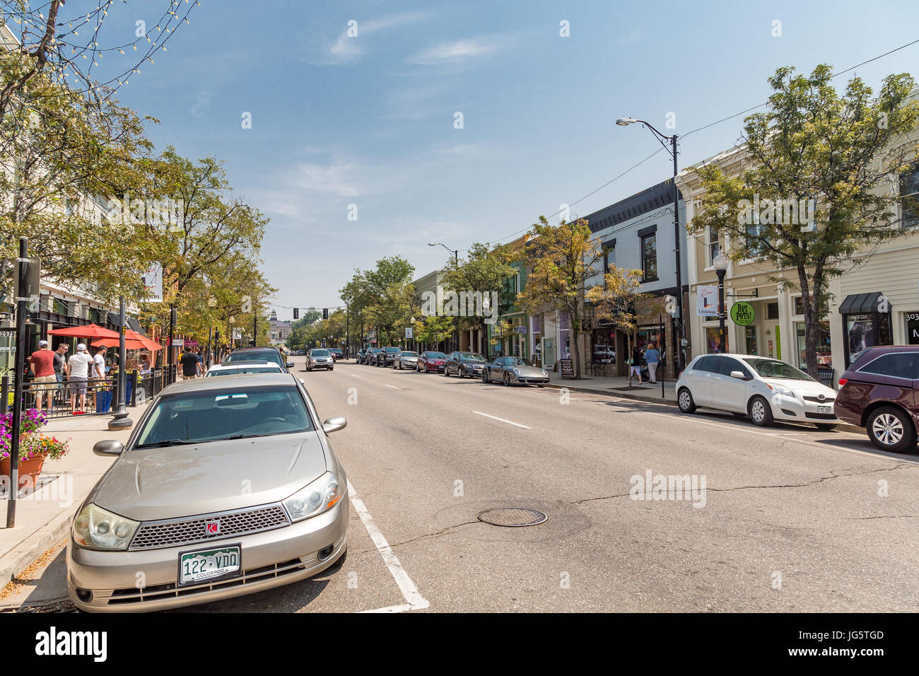 Street in Littleton Colorado Stock Photo - Alamy
