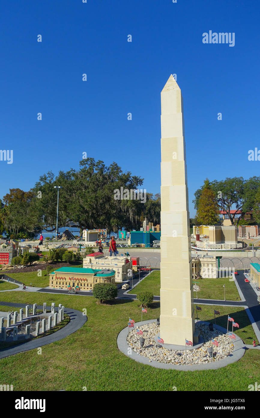 HOUSTON, USA - JANUARY 12, 2017: Miniature of obelisk in USA is replete ...