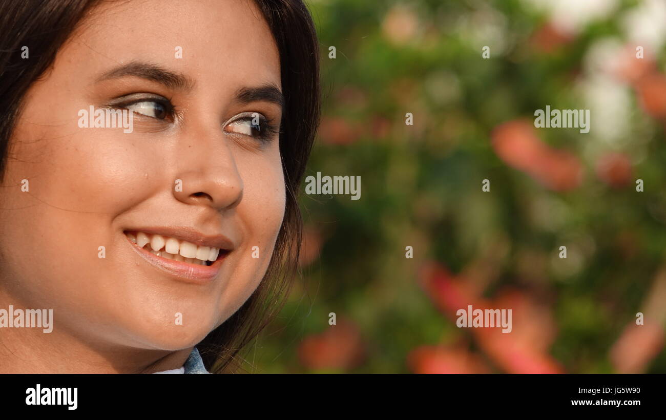 Young Girl Staring Stock Photo - Alamy