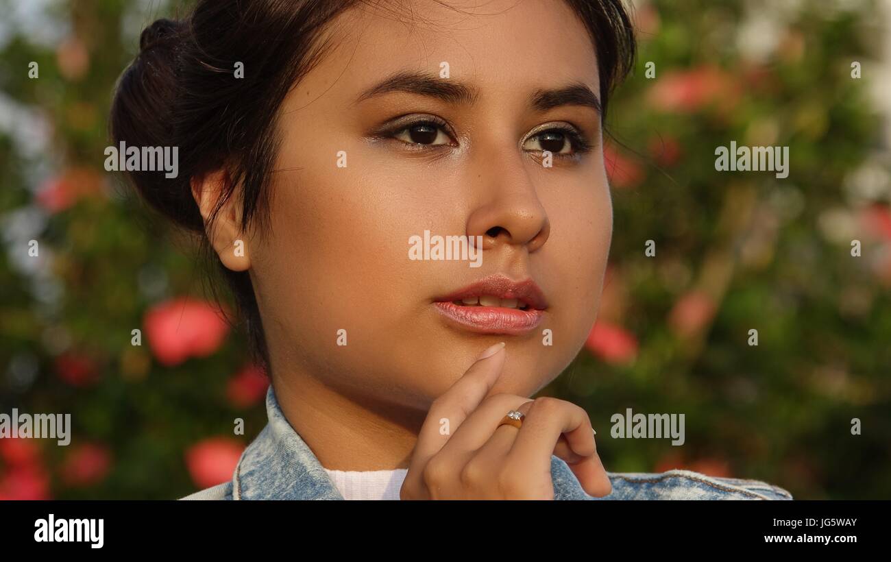 Worrisome Girl Teenager Stock Photo - Alamy