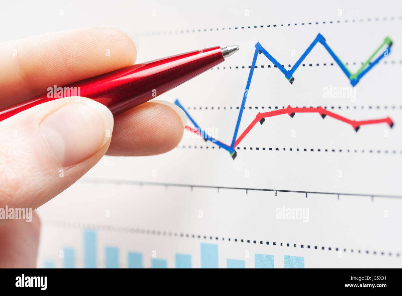 Financial graphs analysis Stock Photo - Alamy