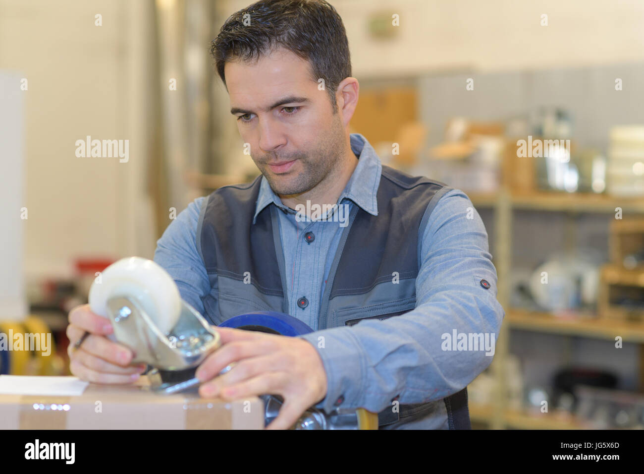 preparing his stamp of approval Stock Photo - Alamy