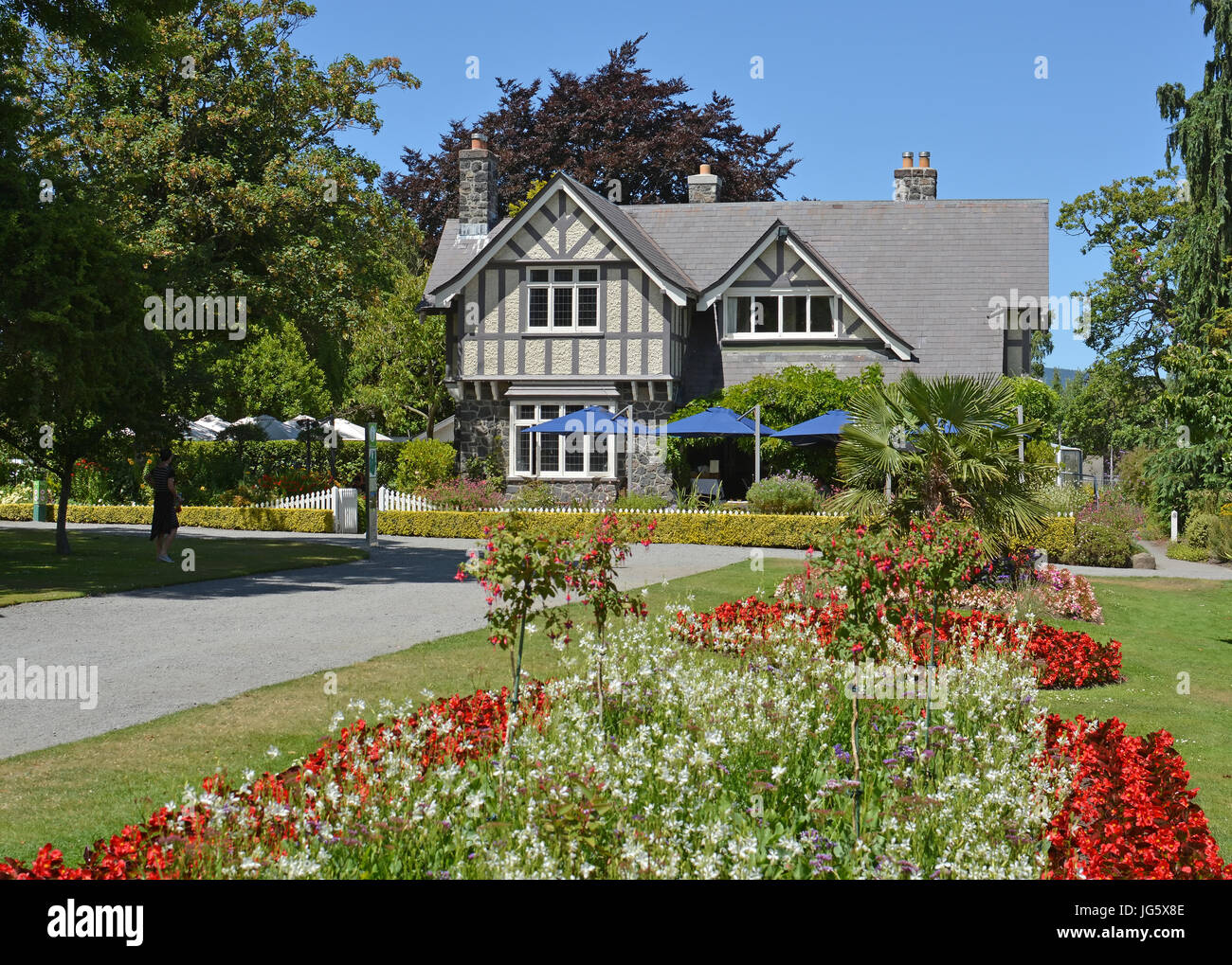 Historic building called the Curator's House set in the Christchurch ...