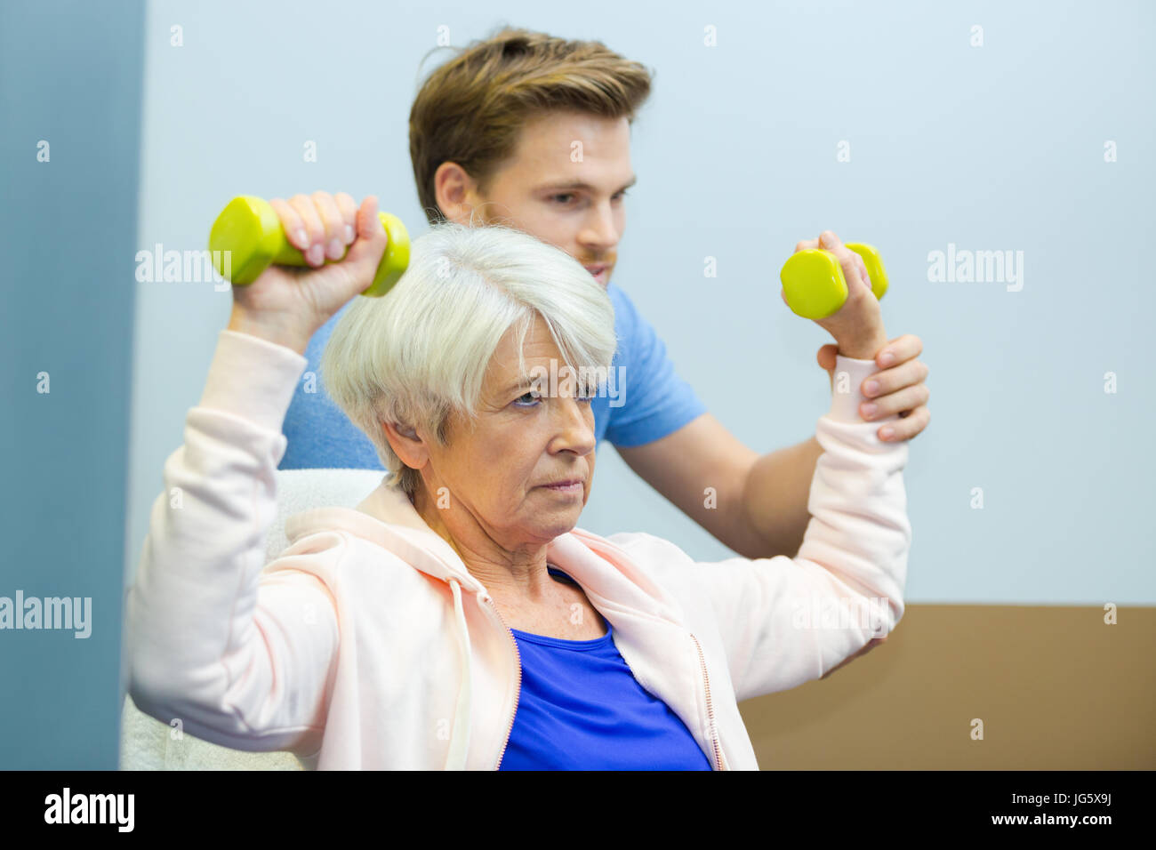 strong active elderly woman Stock Photo - Alamy
