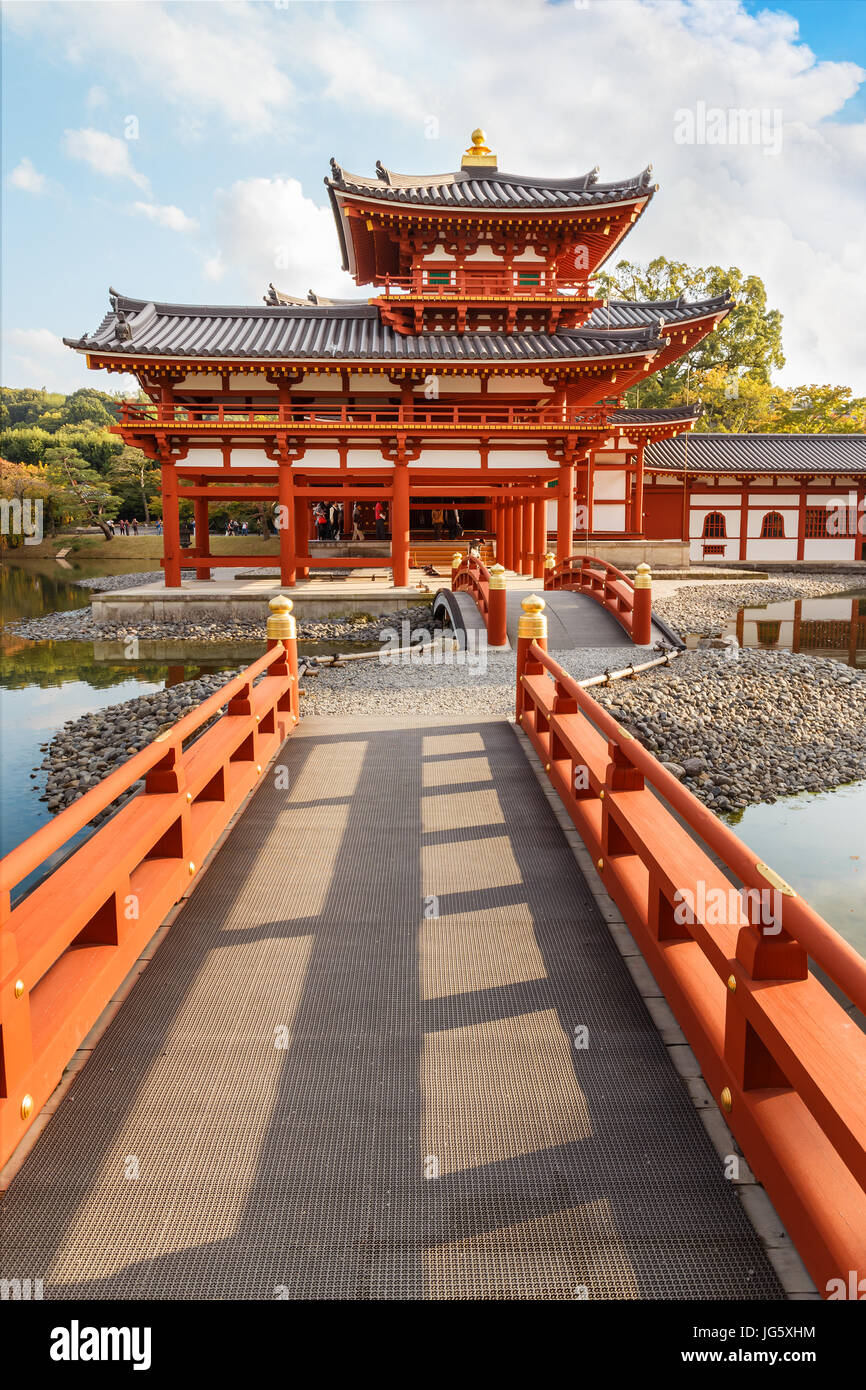 The Phoenix Hall (Hoo Do) at Byodo-in Temple in Kyoto, Japan Stock ...