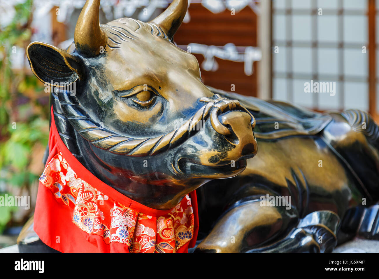 God ox - Nade Ushi at Nishiki Tenmagu shrine shrine in Nishiki Ichiba ...