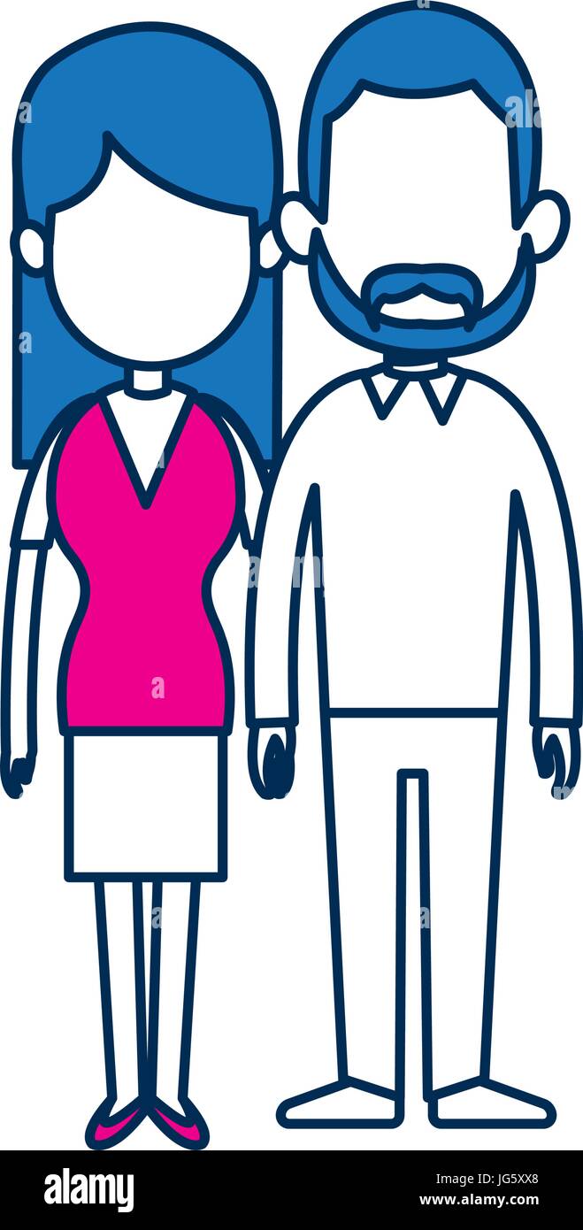 couple people relationship together character Stock Vector Image & Art ...