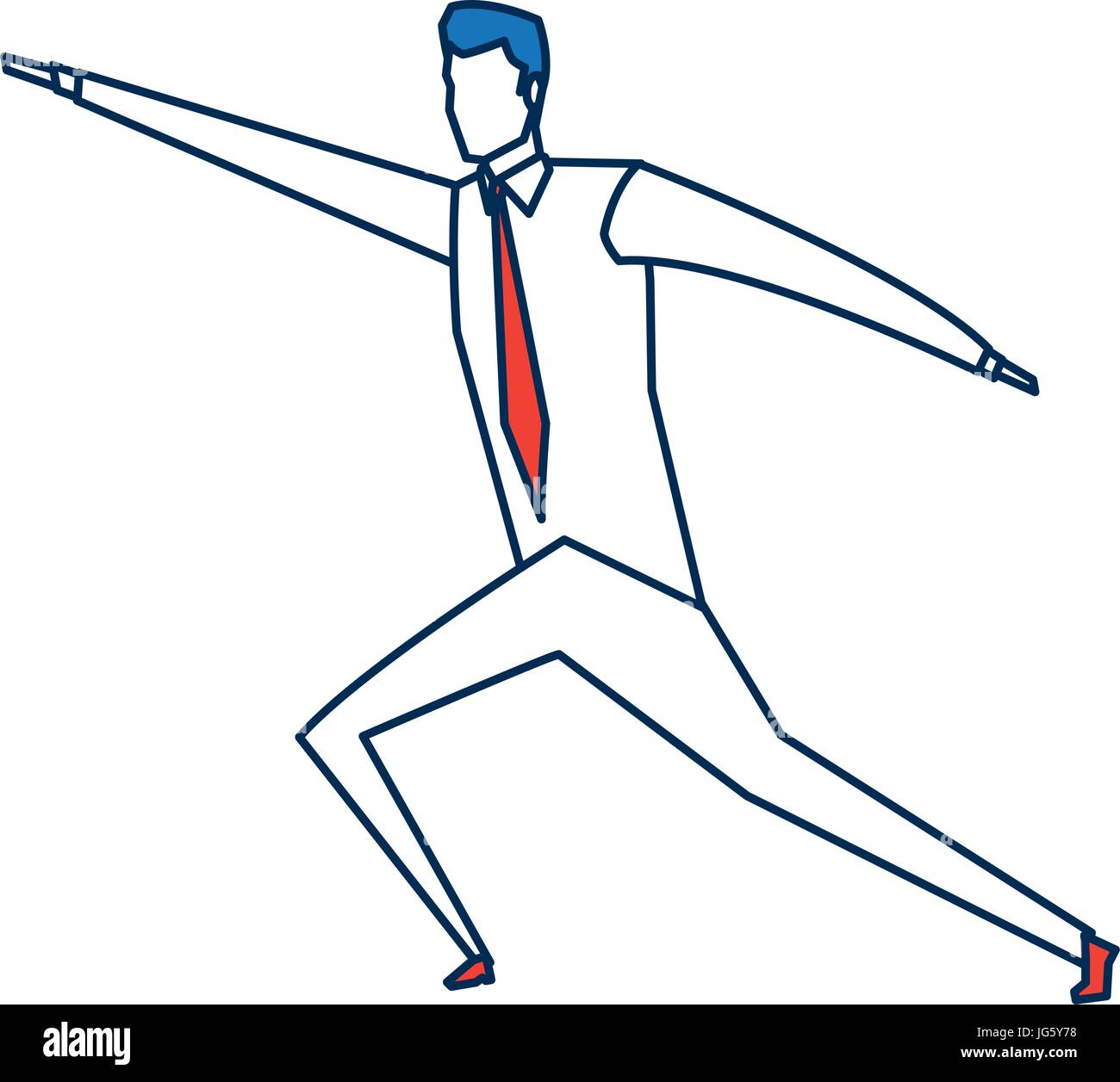 business man character person in blue and orange avatar Stock Vector ...