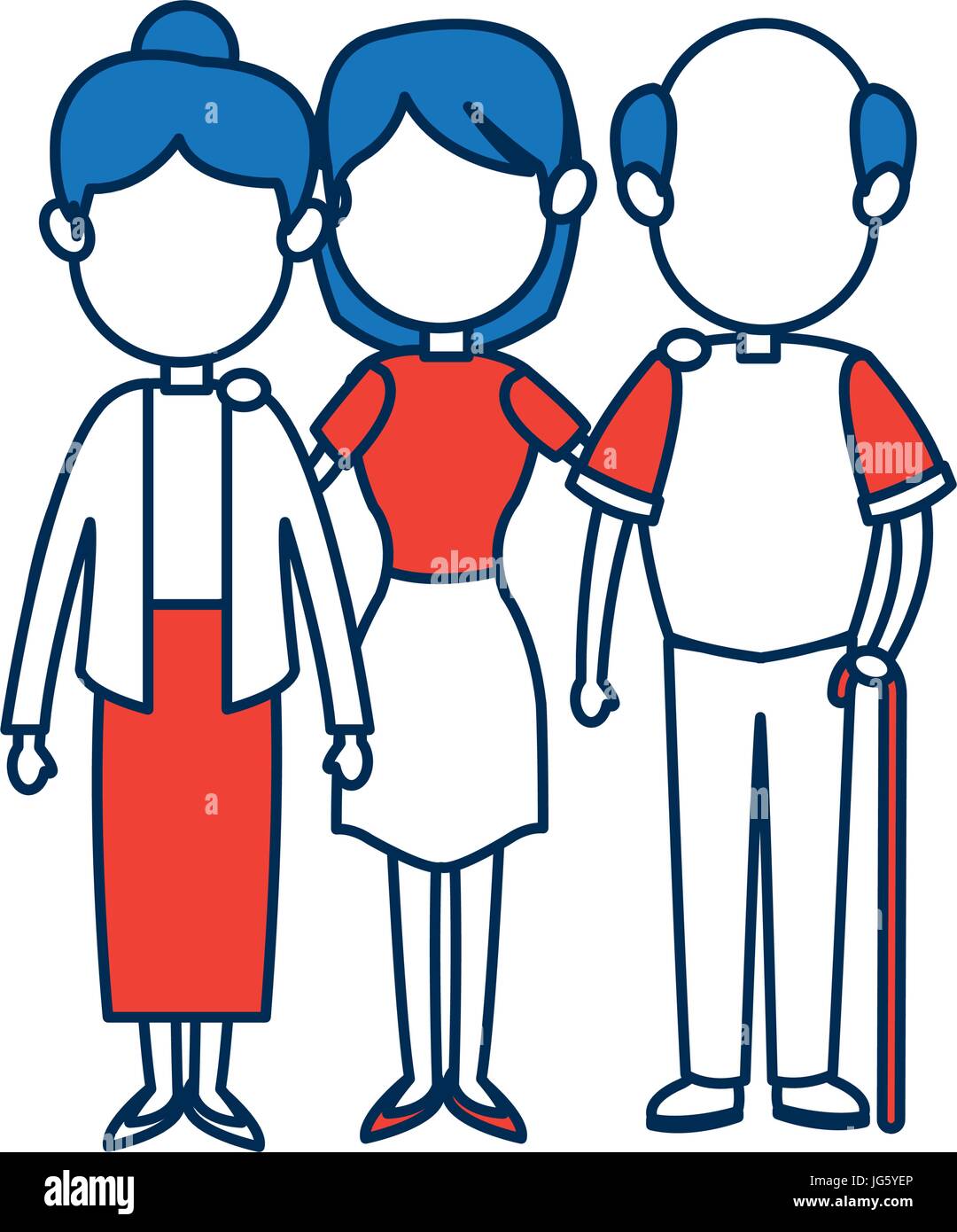 people family member together character image Stock Vector Image & Art ...