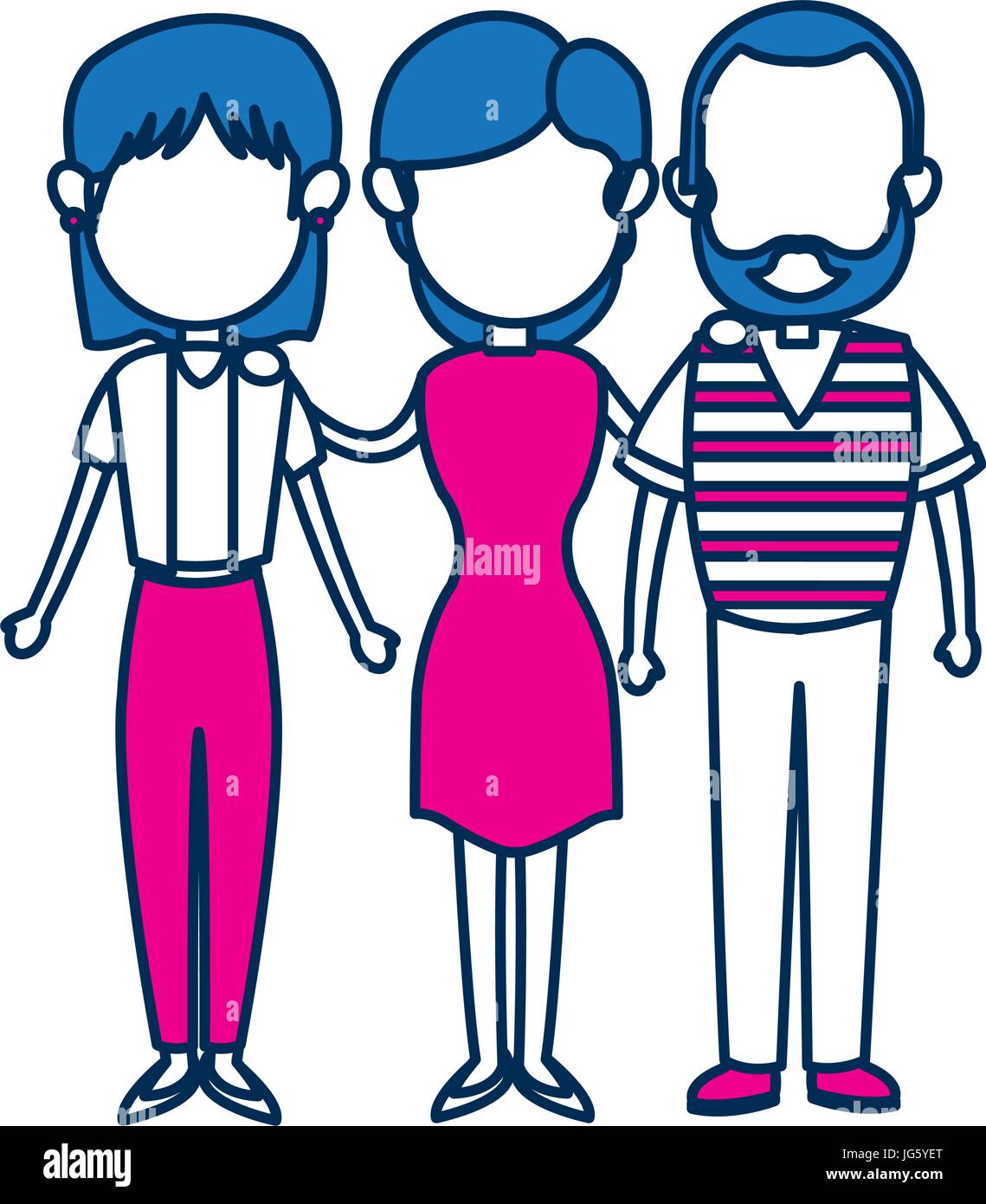 people family member together character image Stock Vector Image & Art ...