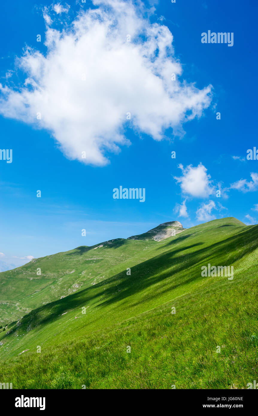 Hiking in Dolomites, Italy, Monte Bondone Stock Photo - Alamy