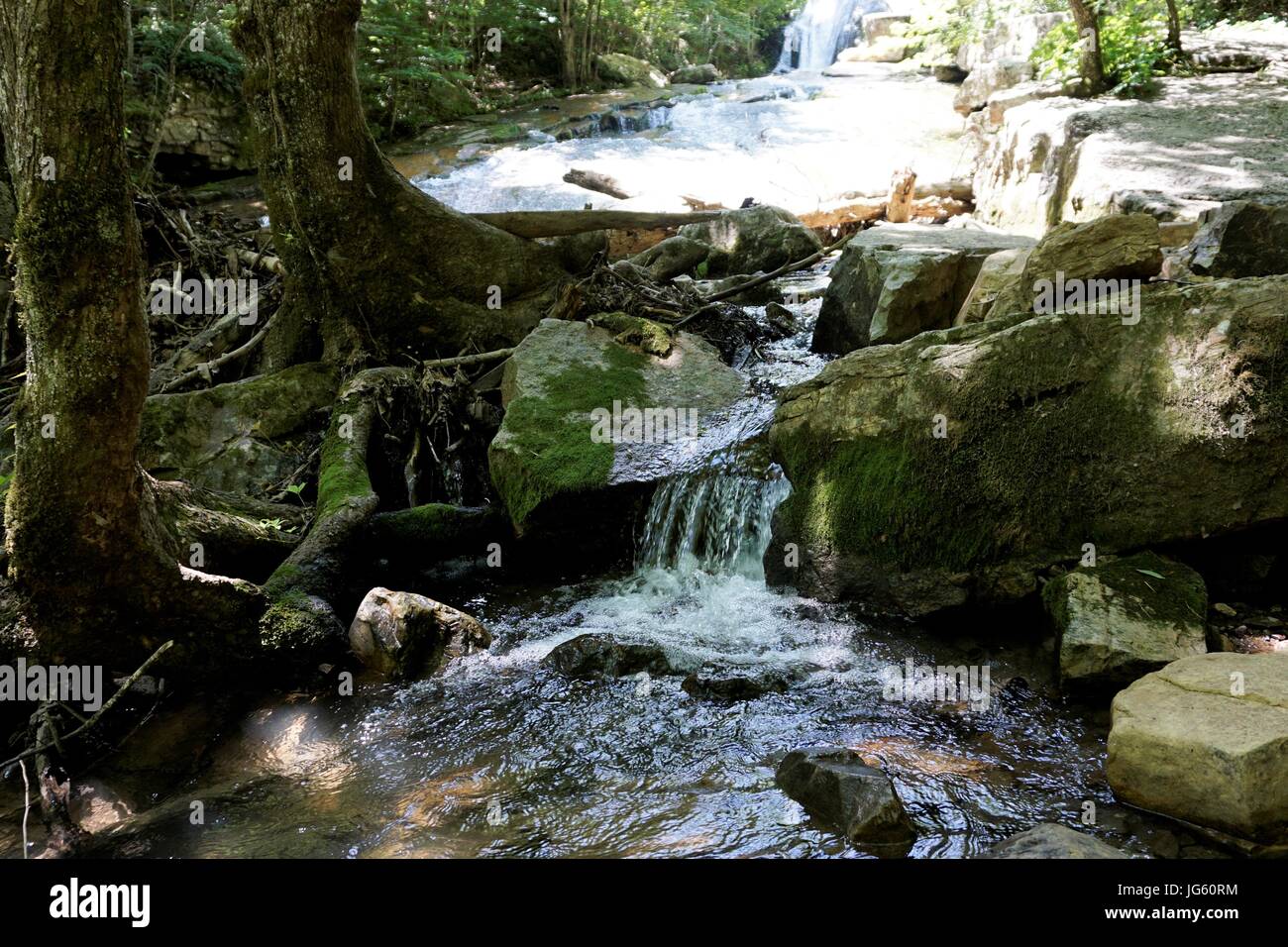 Cascading water stream Stock Photo - Alamy