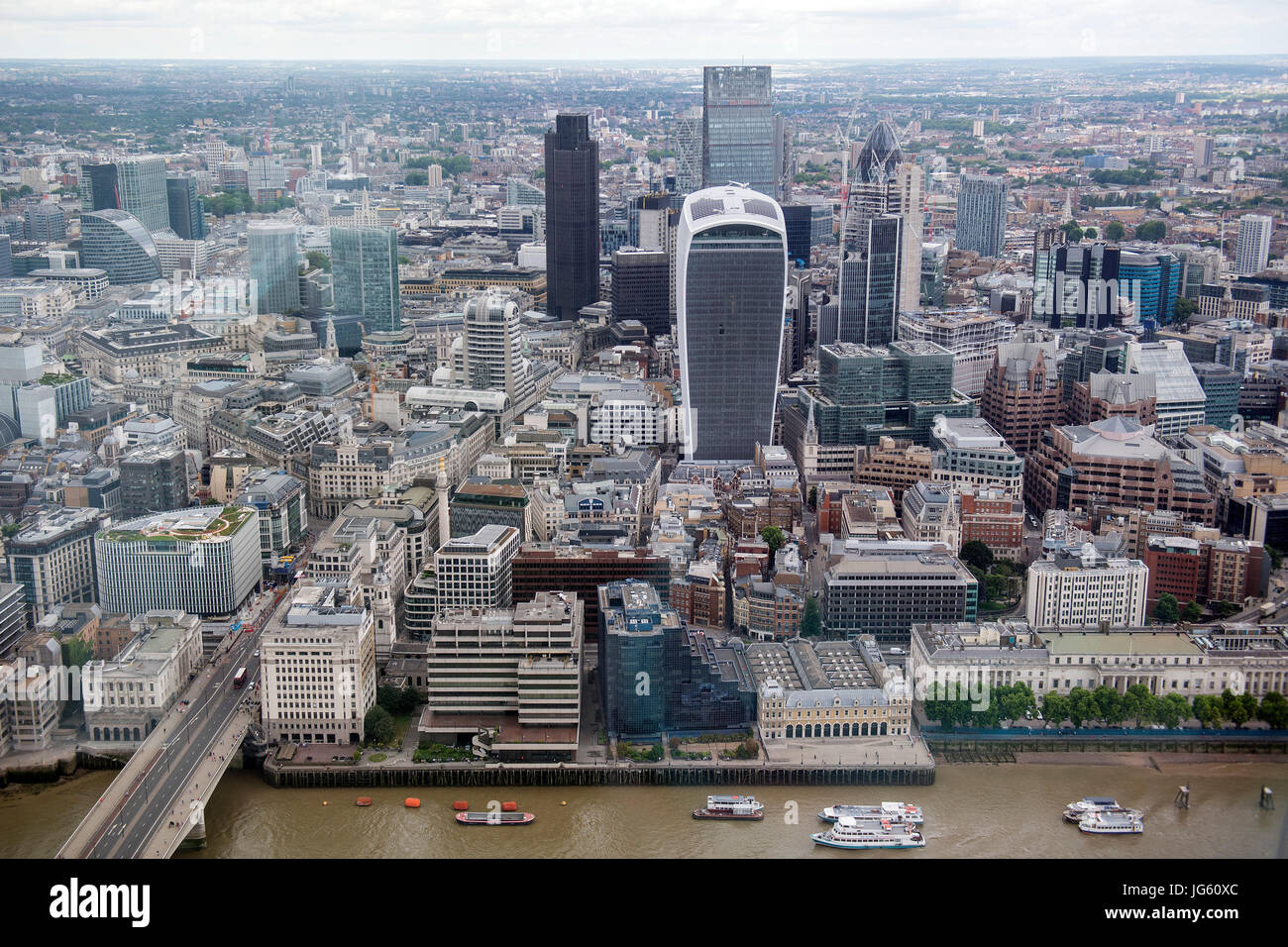 View of the city from the View from the Shard, London's highest viewing ...