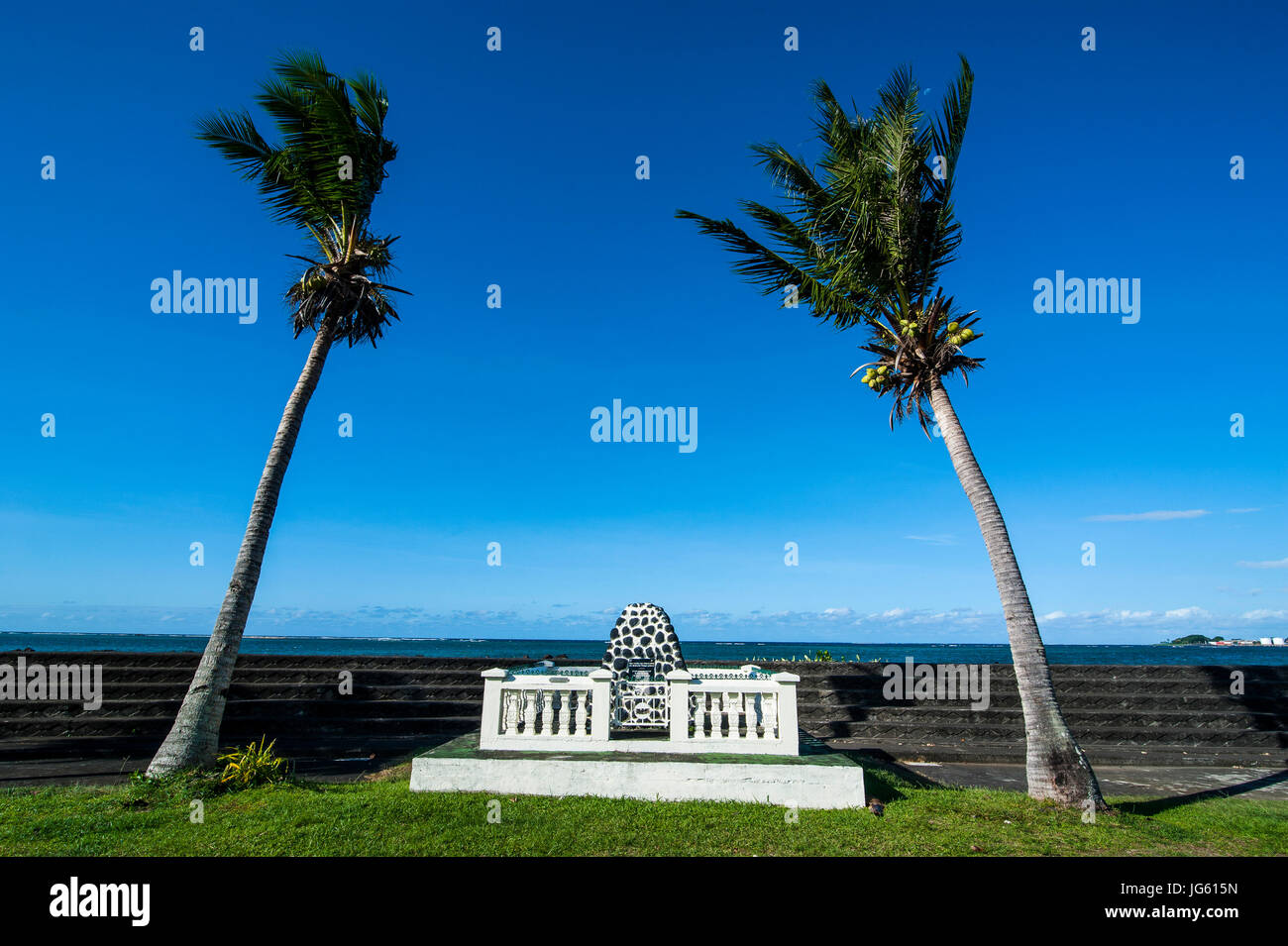 German memorial in Apia, Upolo, Samoa, South Pacific Stock Photo - Alamy
