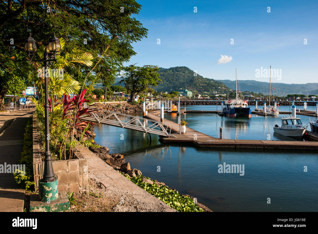 Bay of Apia, Upolo, Samoa, South Pacific Stock Photo - Alamy